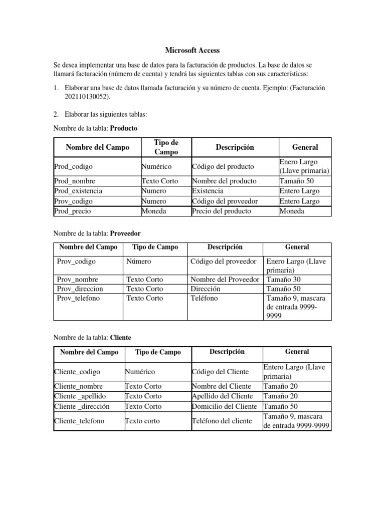 Tarea de Access #2 | PDF | Bases de datos | Informática