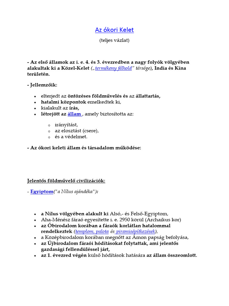 Az Ókori Kelet | PDF