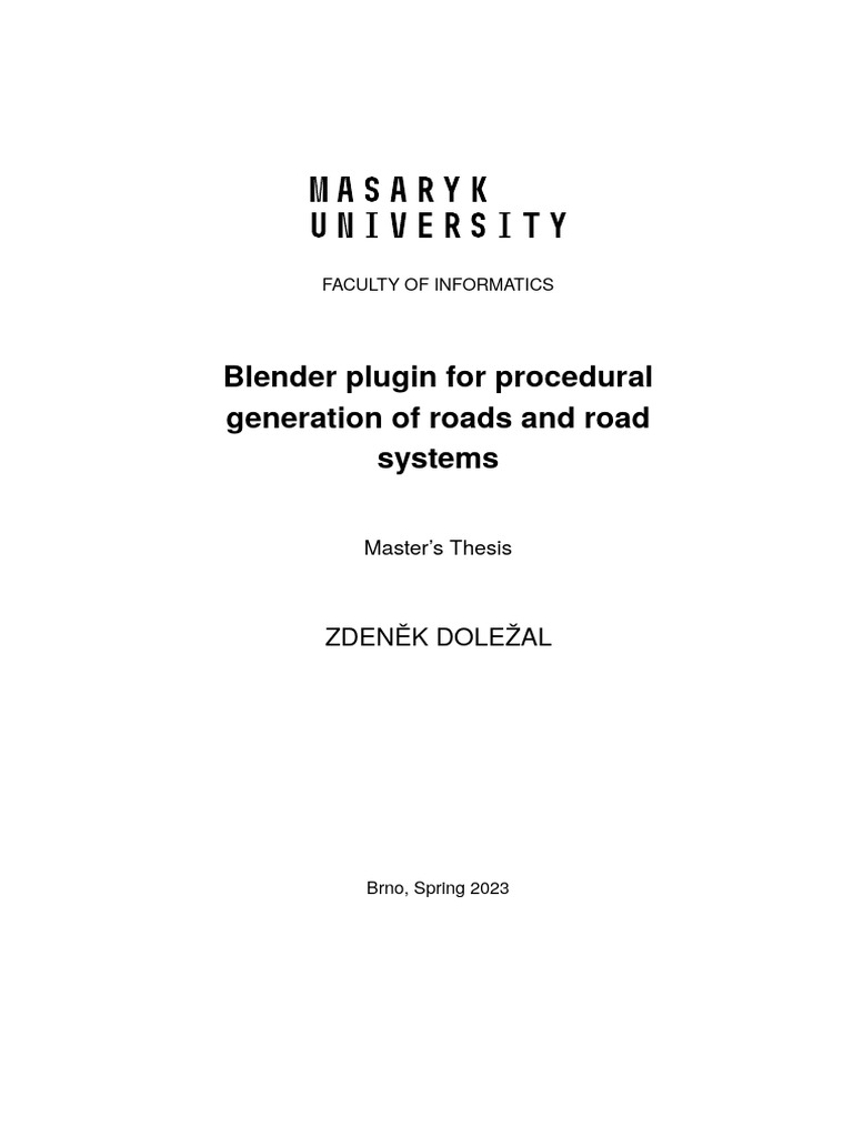 Blender Road Generator | Download Free PDF | Blender (Software) | Traffic Blender Road Generator | Download Free PDF | Blender (Software) | Traffic
