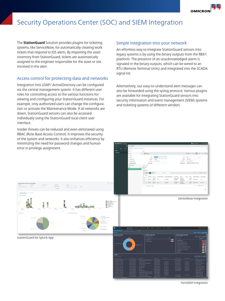 StationGuard SOC and SIEM Integration ENU | PDF | Business