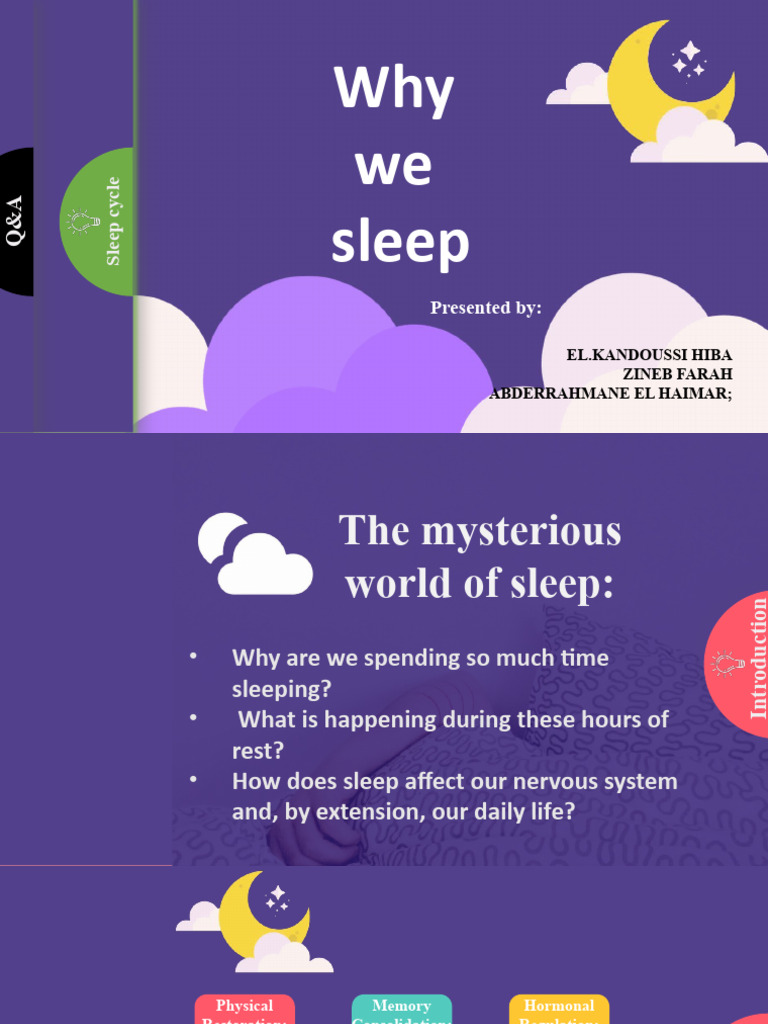 Understanding Sleep's Benefits | PDF | Science & Mathematics