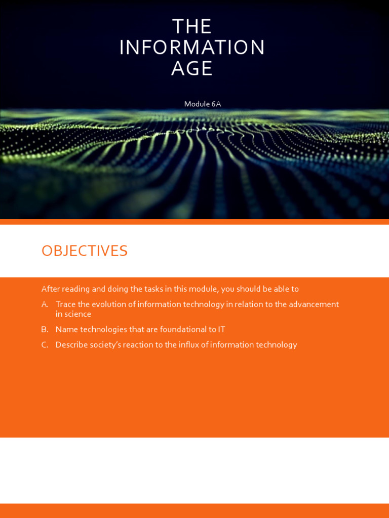 A - A - STS 6A - Information Age | PDF | Information Age | Information