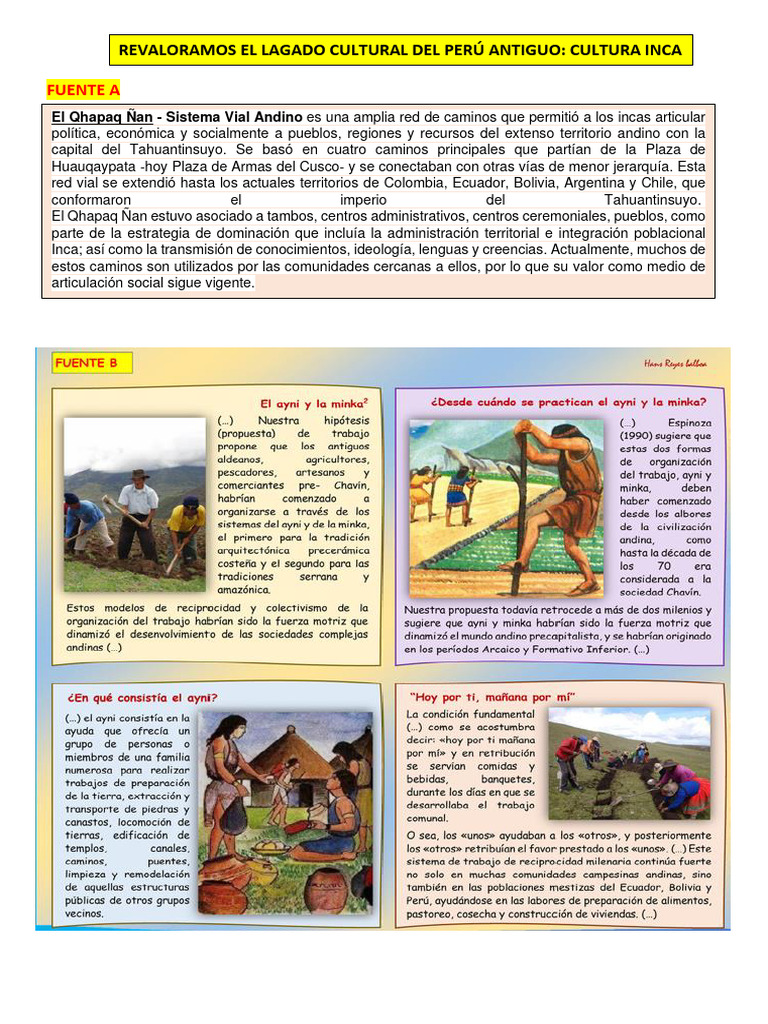 Fuente de Información Legado Cultural | PDF | Imperio Inca | Andes