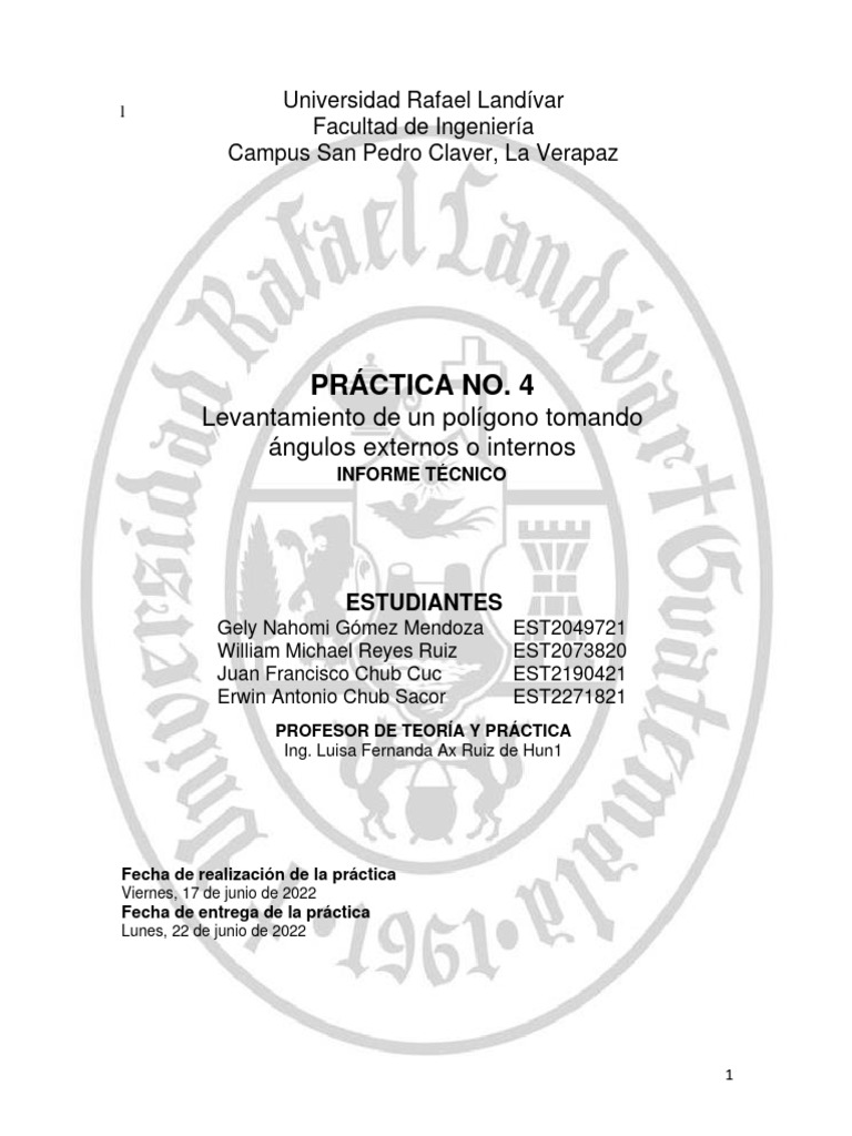 Informe Tecnico-Practica 04 | PDF | Medición | Ángulo