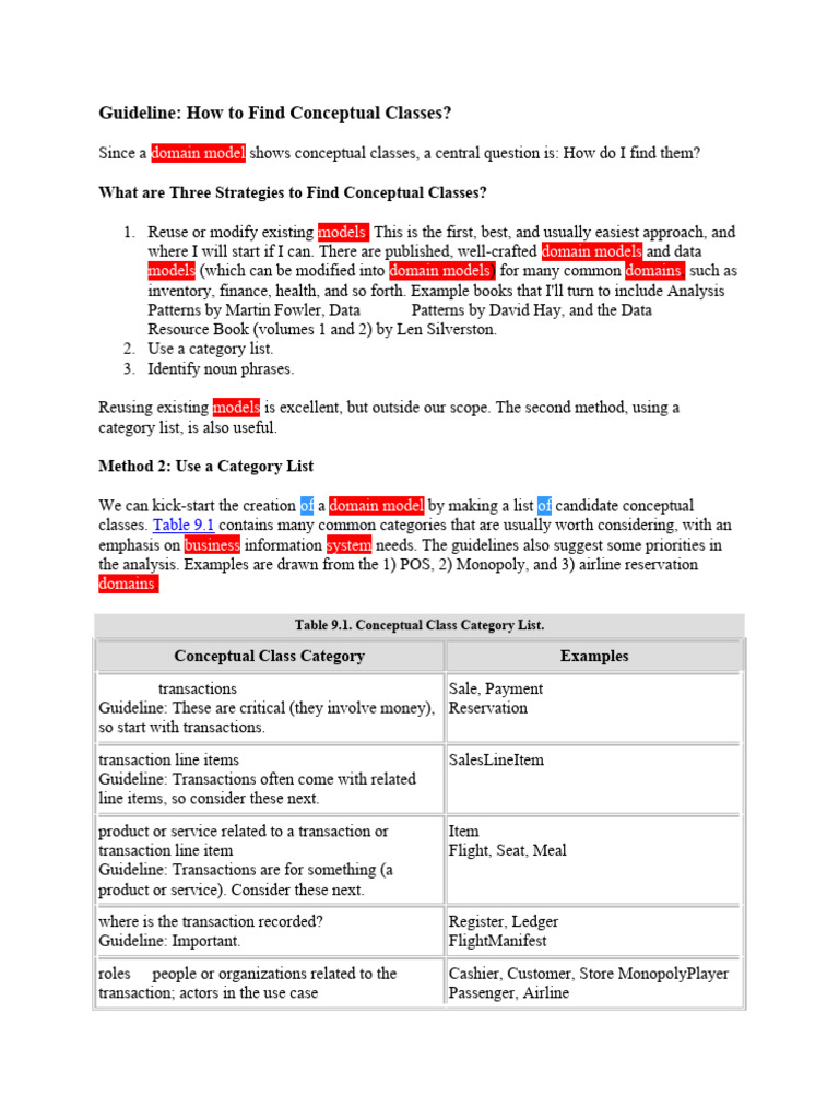 Guideline - Business Modeling | PDF | Point Of Sale | Conceptual Model