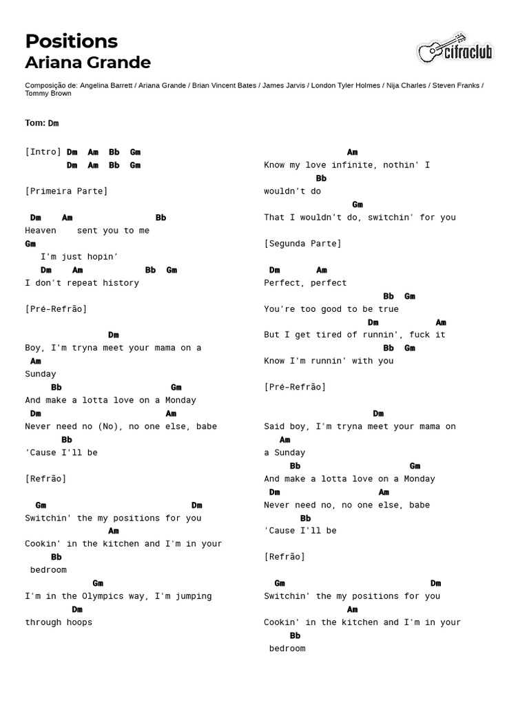 Ariana Grande - Positions | PDF