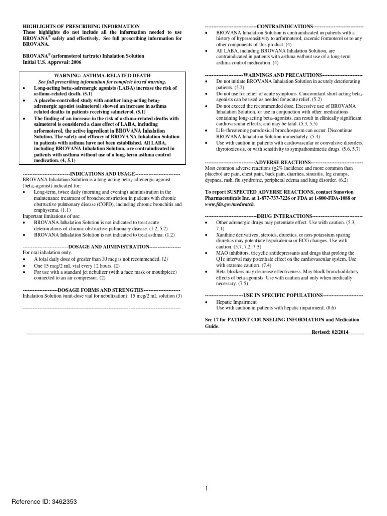 S 013 LBL | PDF | Asthma | Chronic Obstructive Pulmonary Disease