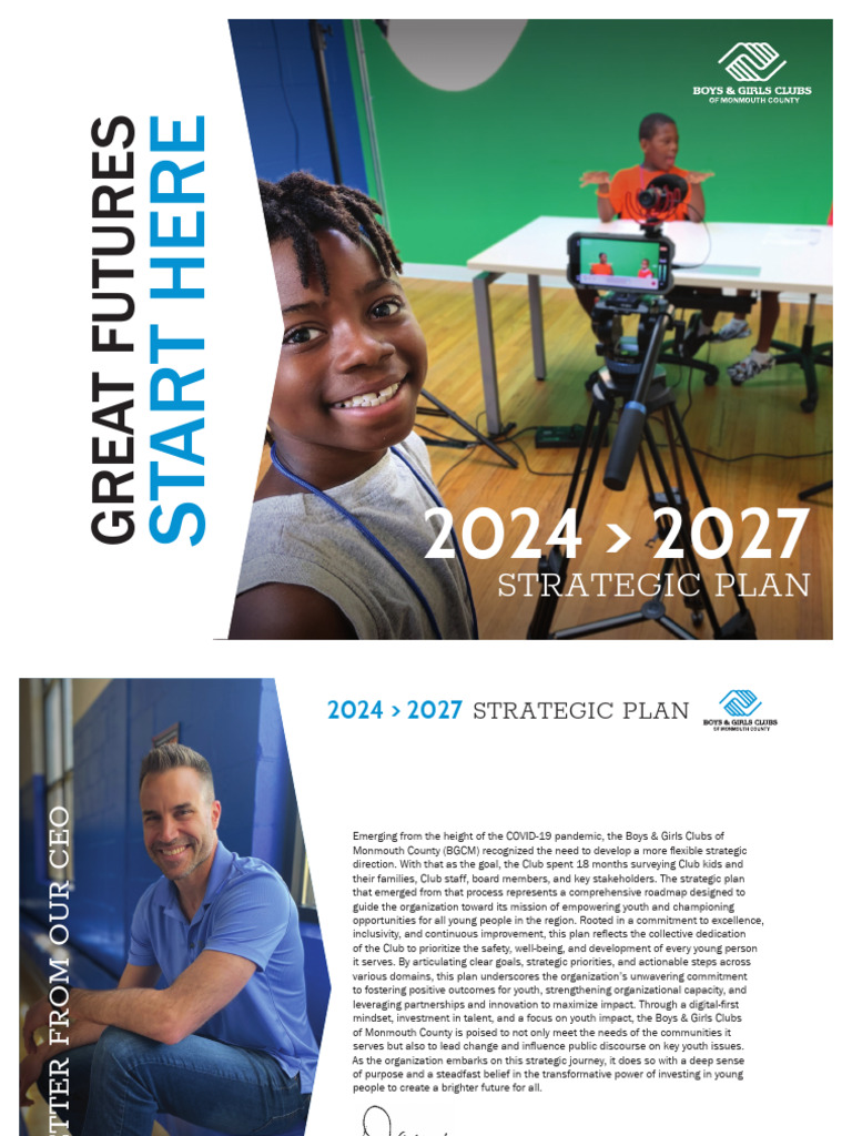 Strategic Plan 2024: Boys & Girls Clubs of Monmouth County | PDF | Strategic Planning ...