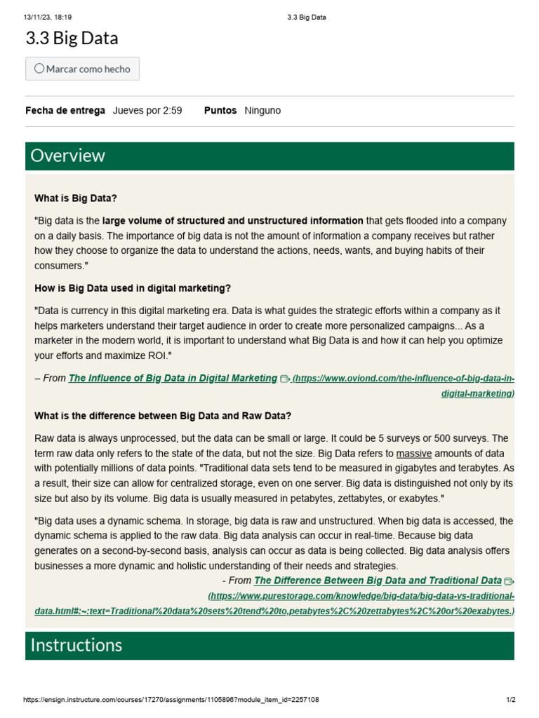 3.3 Big Data | PDF | Big Data | Data