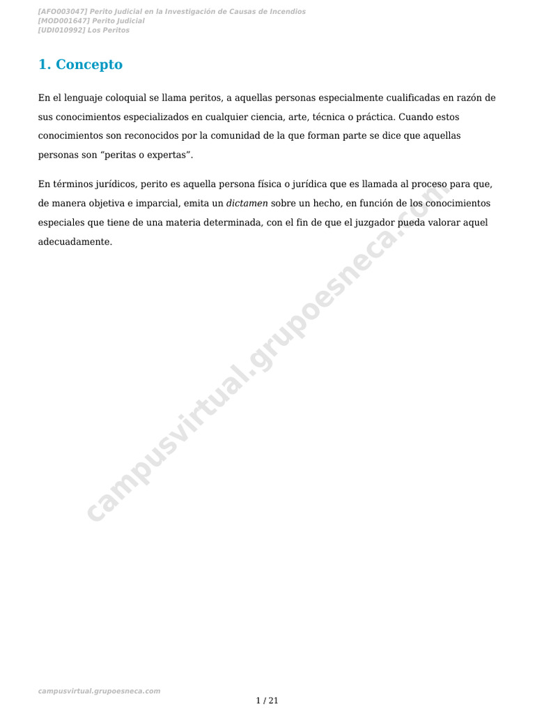 Peritos Judiciales en Incendios | PDF | Testigo experto | Demanda judicial