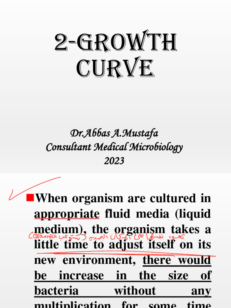 Microbiology Luc. 2 - Growth Curve | PDF | Bacteria | Life Sciences