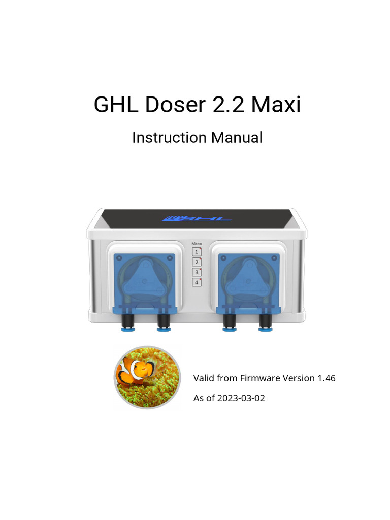 GHL-Doser-2.2-Maxi-Manual | PDF | Electrical Connector | Vacuum Tube