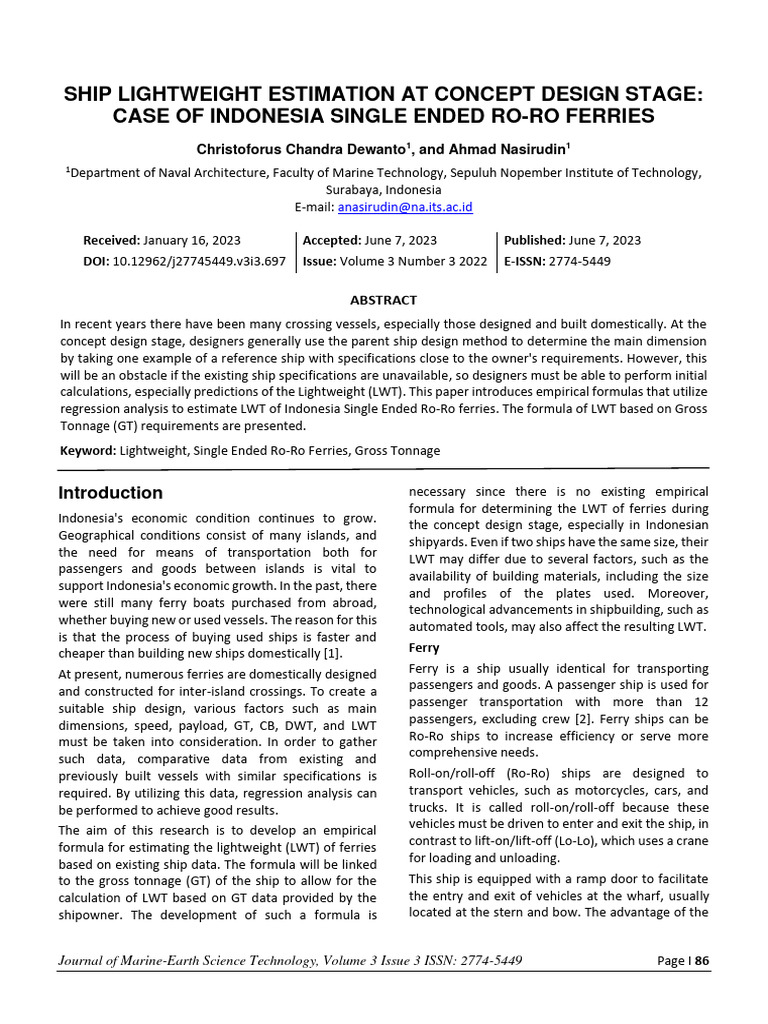Ship Design | PDF | Tonnage | Ships