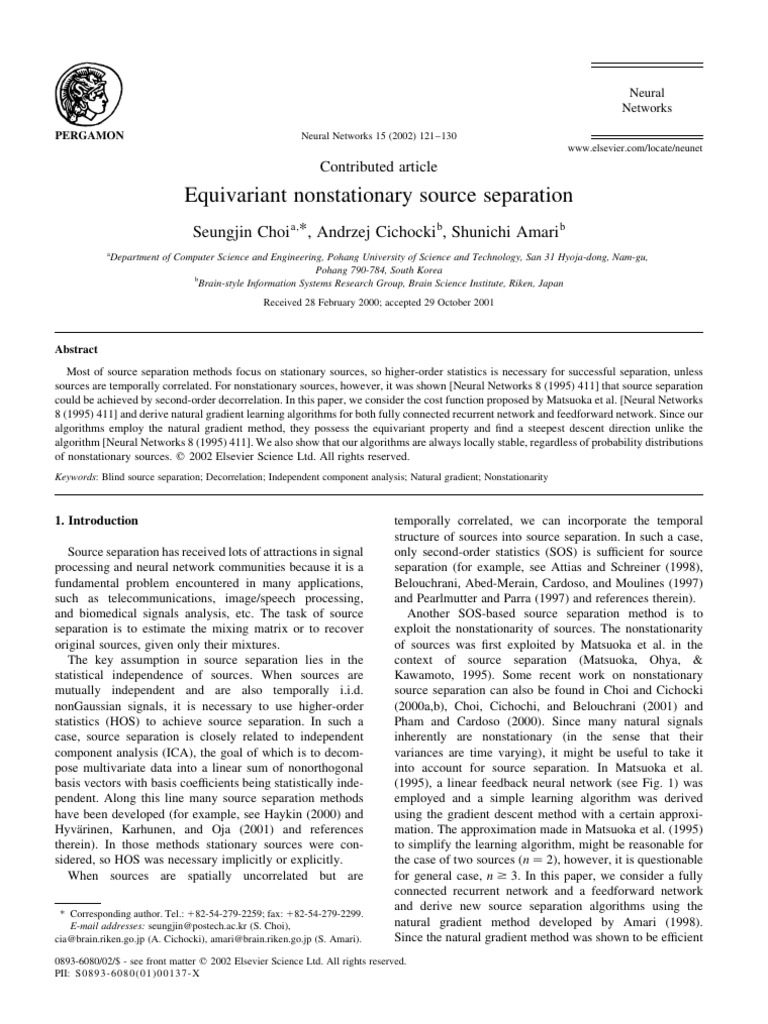 Choi 2002 Neural-Networks | PDF | Artificial Neural Network | Algorithms