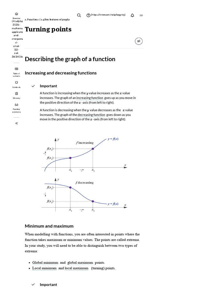 Turning Points - IBDP Mathematics - Applications and Interpretation SL ...