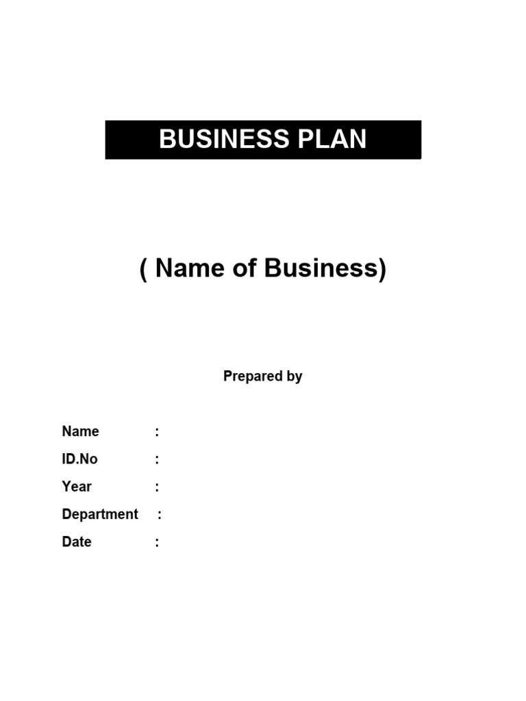 BUSINESS PLAN Guide Line | PDF | Balance Sheet | Expense