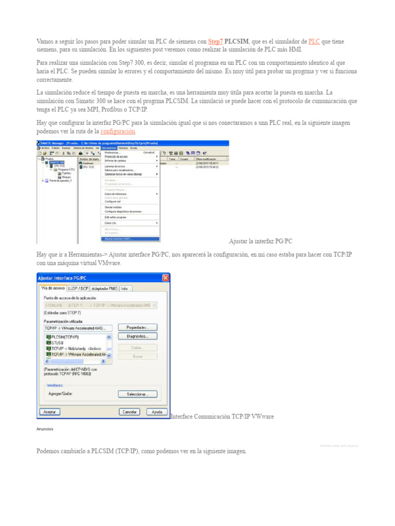 Simular en Step7 | PDF | Protocolos de internet | Conjunto de protocolos de internet