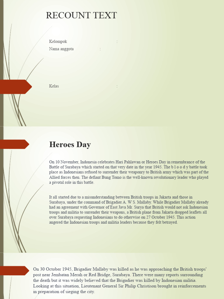 Recount Text | Download Free PDF | Cold War Conflicts | Conflicts