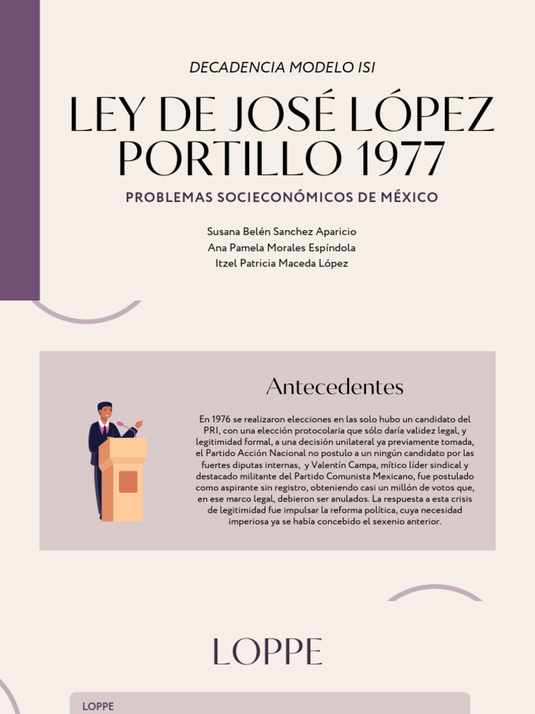 Ley LOPPE y su impacto político en 1977 | PDF | México | Democracia