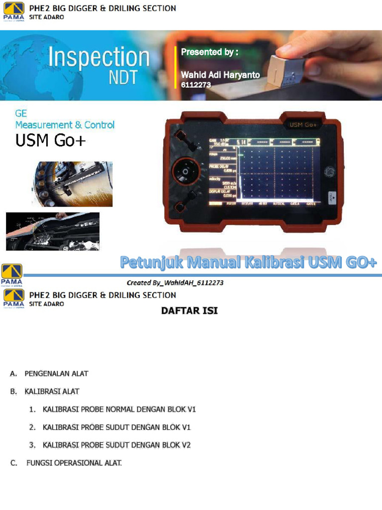 Module NDT Usm Go+ | PDF