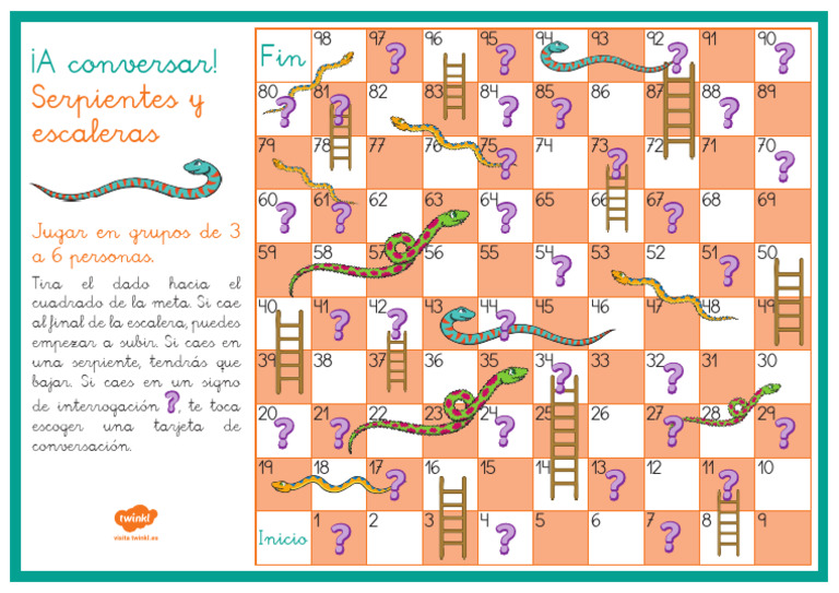 ¡A Conversar! Serpientes y Escaleras - MAIN LETRA | PDF