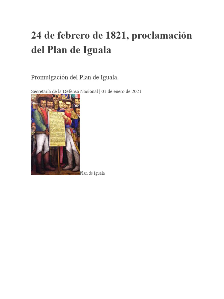 Iguala | PDF | Historia
