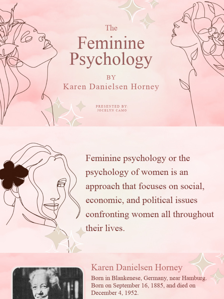 Karen Horney Feminine Psychology | PDF | Sigmund Freud | Neurosis