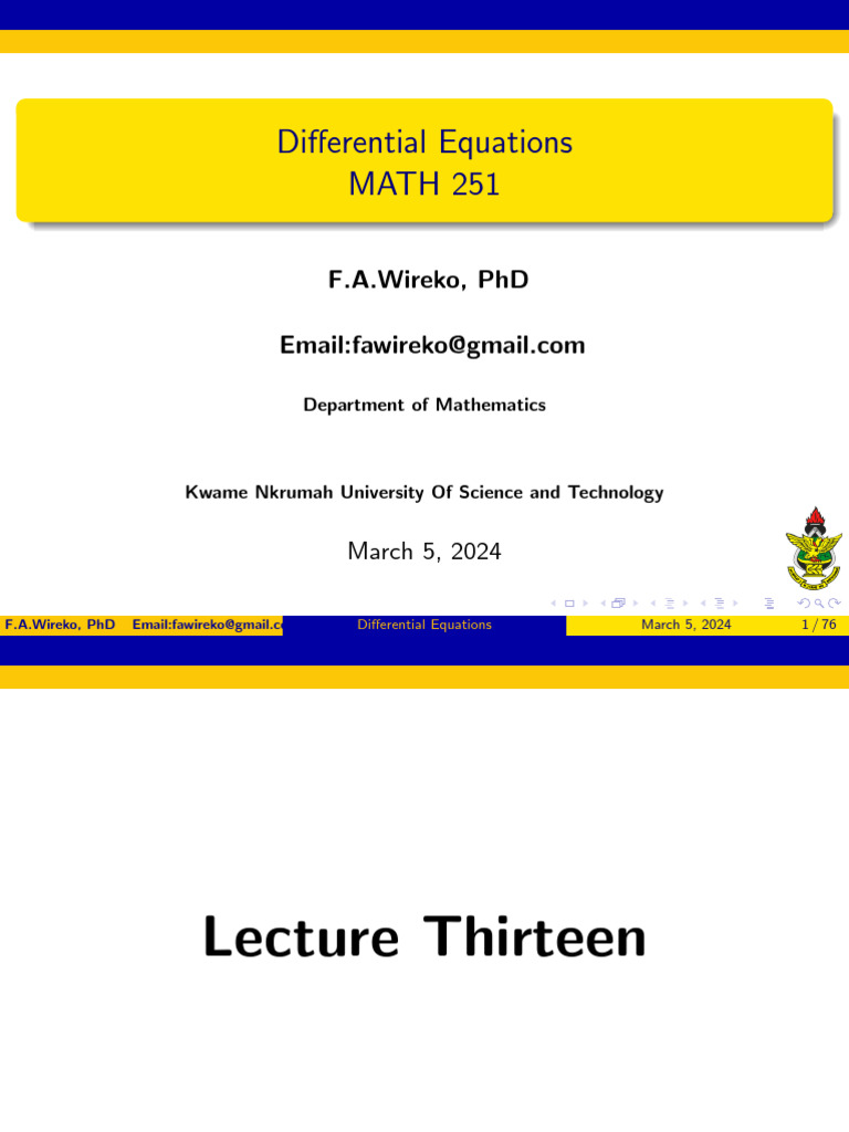 Laplace Transforms for Math Students | PDF | Function (Mathematics ...