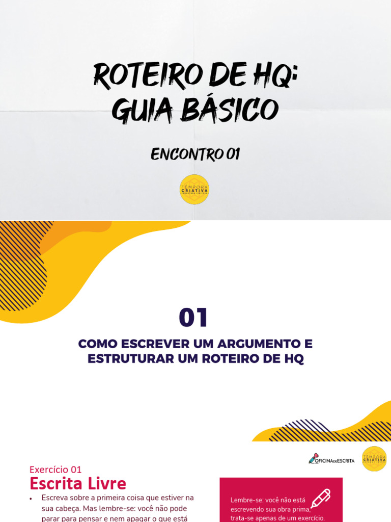 (Roteiro de HQ - Guia Básico) 01 - Estrutura Do Roteiro e Elementos Da ...