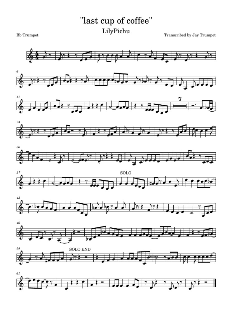 Last Cup of Coffee | PDF