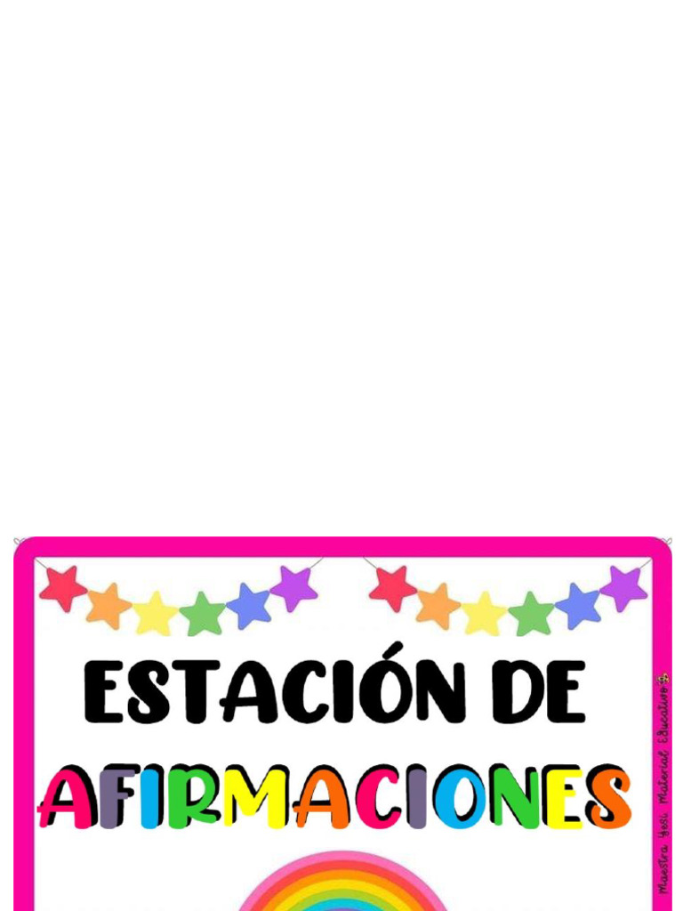 Estación de Afirmaciones Positivas | PDF | Crecimiento personal y ...