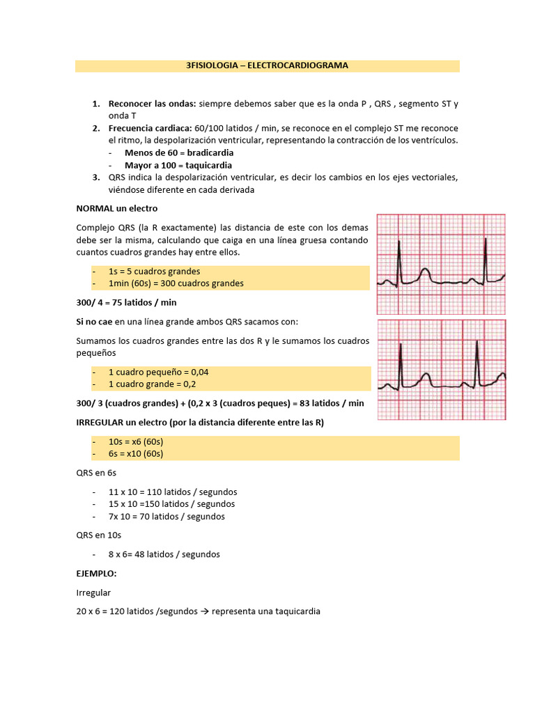 Interpretación del Electrocardiograma | PDF | Electrocardiografia | Corazón