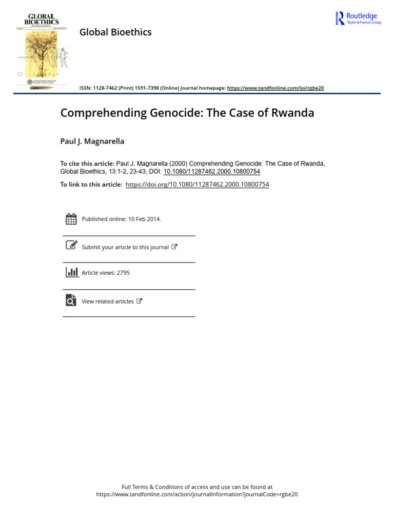 Understanding Rwanda's Genocide | PDF | Hutu | Rwandan Genocide
