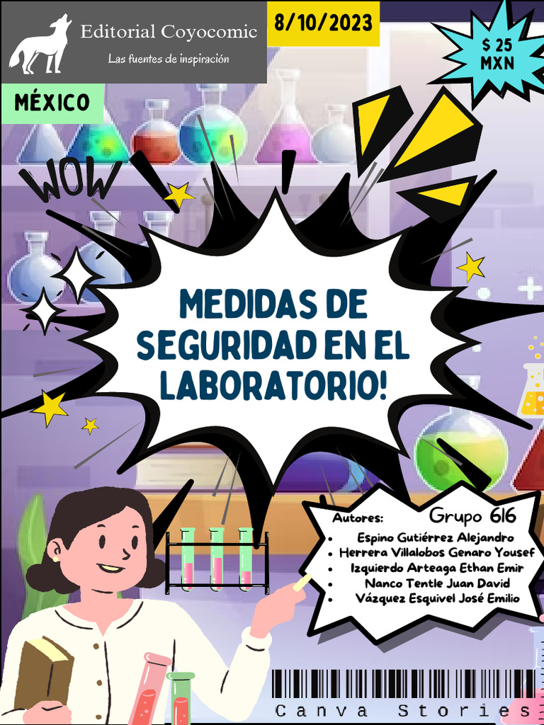 Comic de Medidas de Seguridad en El Laboratorio | PDF | Laboratorios