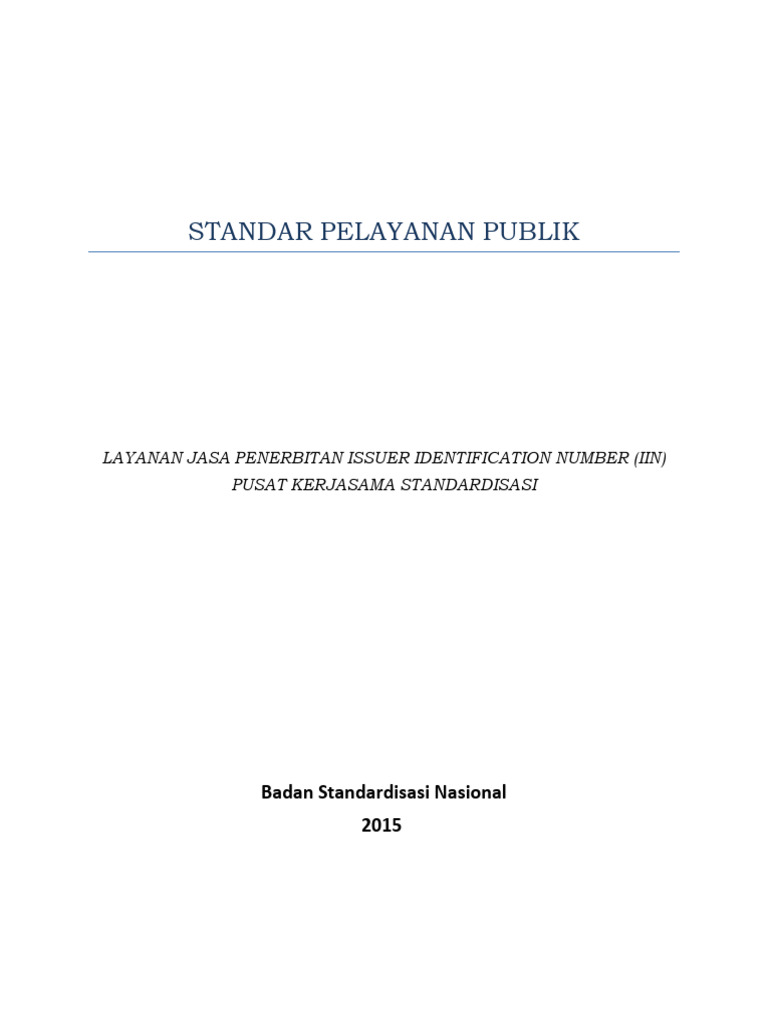 Standar Layanan Publik IIN PKS2 | PDF | Pengelolaan Keuangan & Uang | Komputer