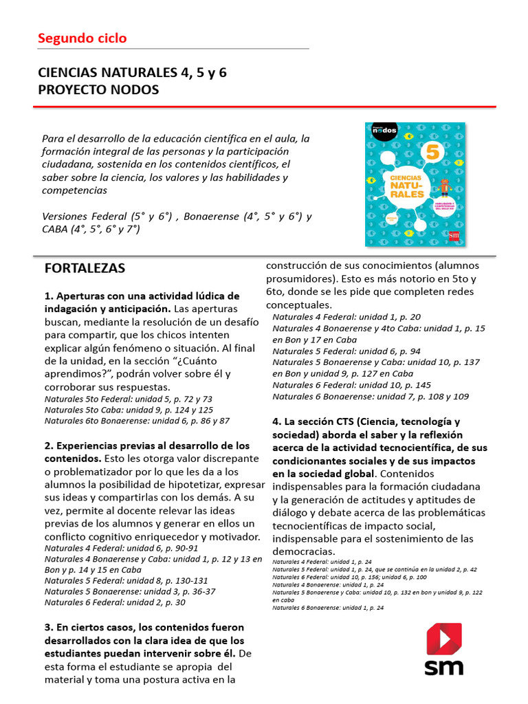 Ciencias-Naturales-Nodos-4-5-6-SM-Ficha-pedagógica | PDF | Cognición
