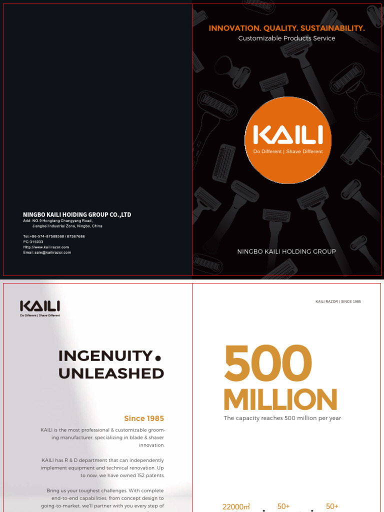 Customizable Grooming Solutions by KAILI | PDF | Shaving | Razor