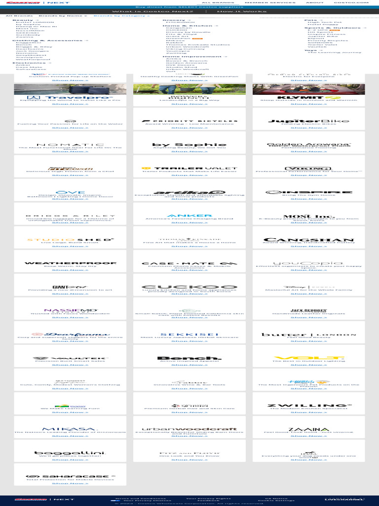 Costco Next - Costco Next Brand Directory | PDF