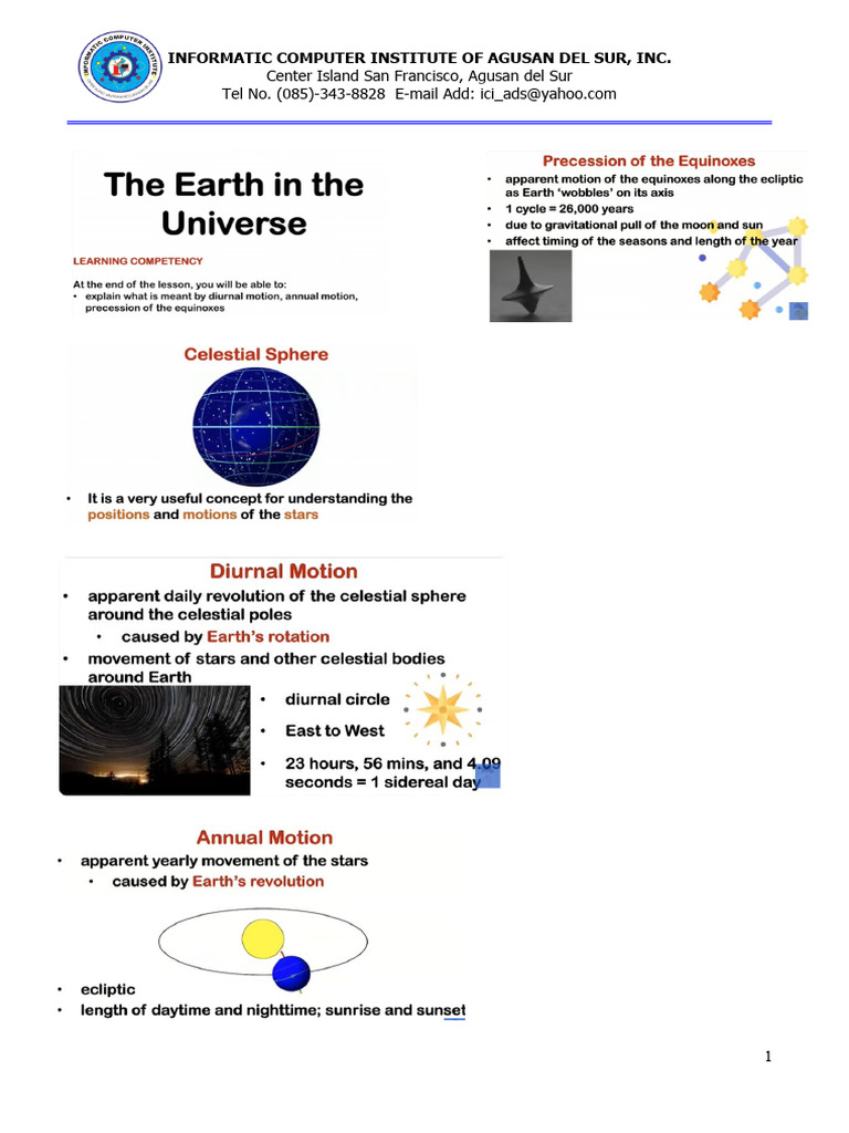 Physics Handouts 2 Pdf Galileo Galilei Jupiter 
