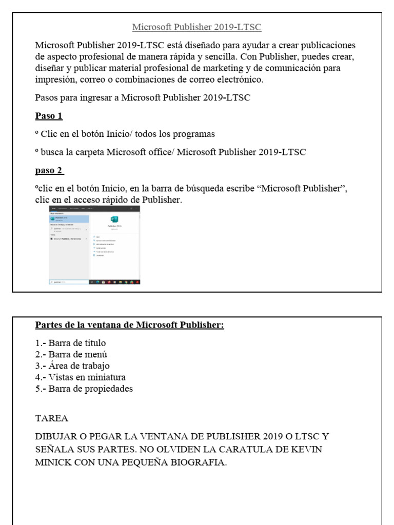 Microsoft Publisher 2016 2019 | PDF | Computadoras