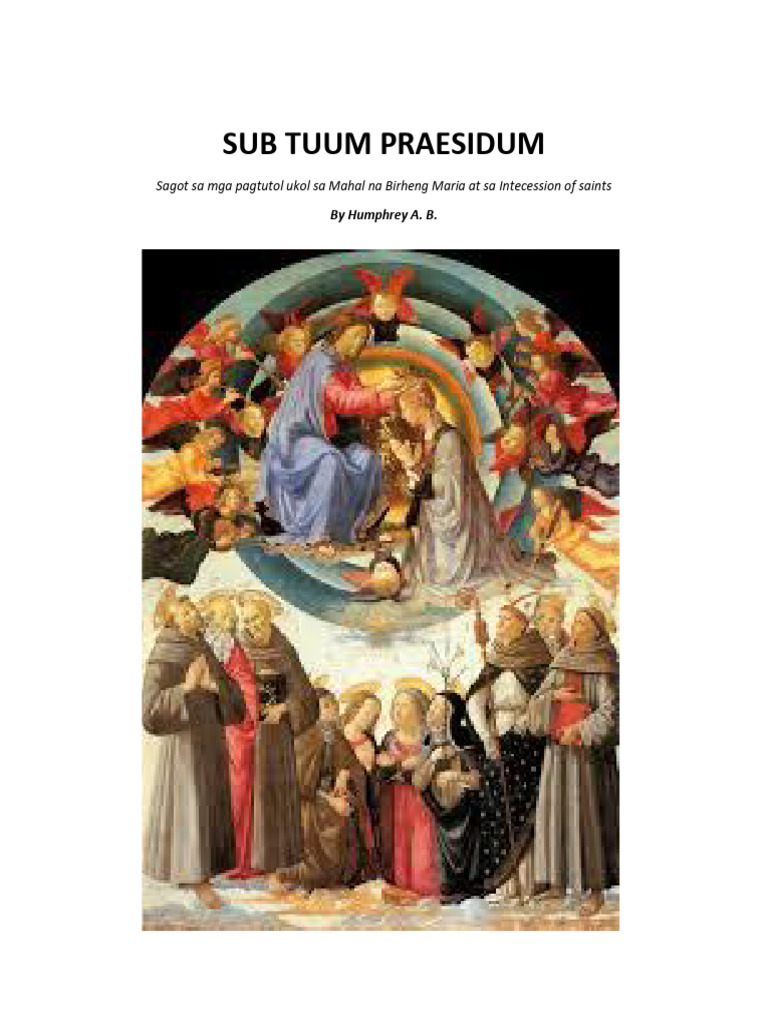 Sub Tuum Praesidum | PDF