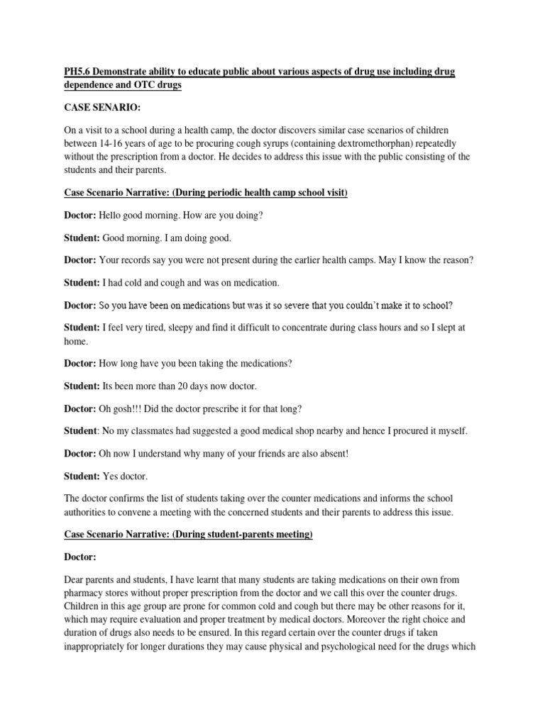 PH5.6 Communication Skills | PDF | Over The Counter Drug | Pharmacy