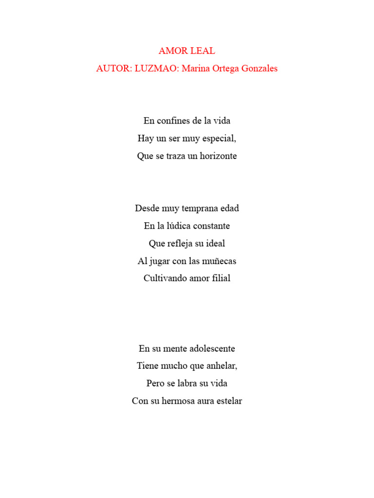 Amor Leal | PDF | Poesía