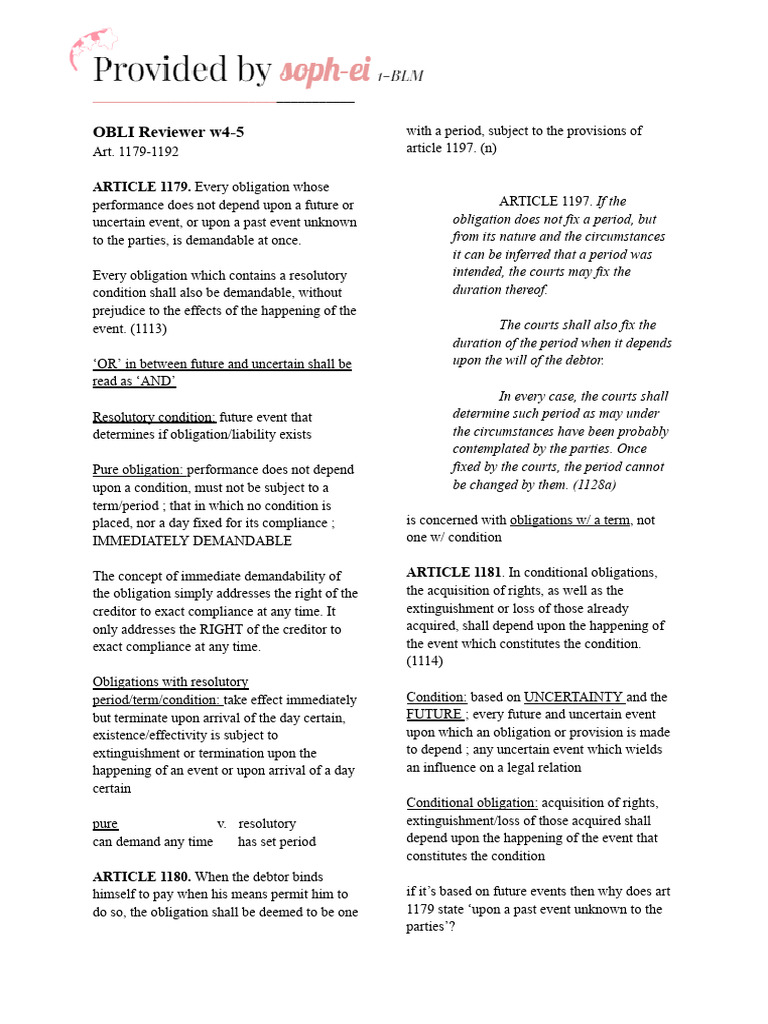 Understanding Conditional Obligations | PDF | Common Law | Private Law