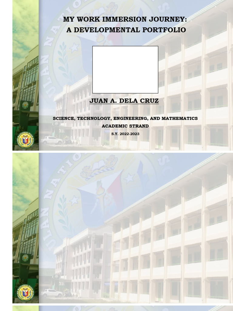 STEM Student Work Immersion Portfolio | PDF | Science, Technology ...