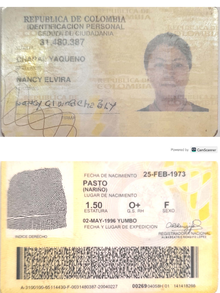 Cedula Nancy Chapal Pdf