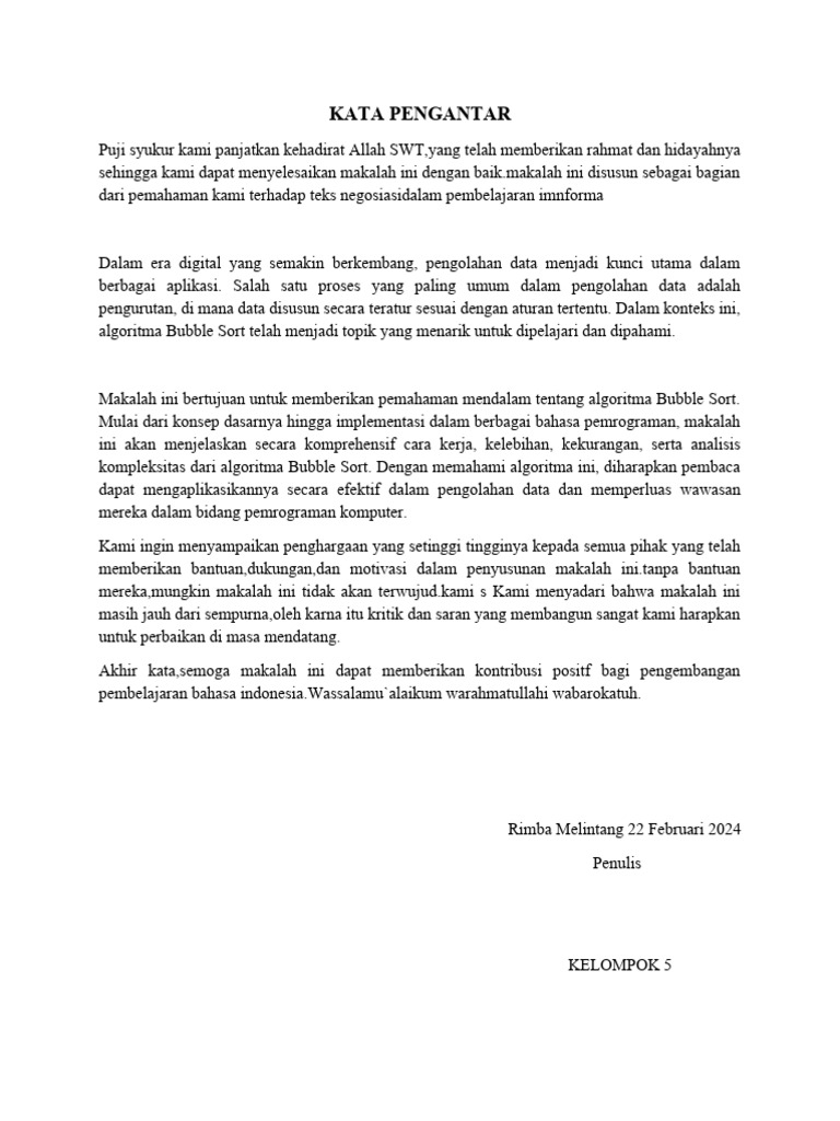 Kata Pengantar Informatika | PDF