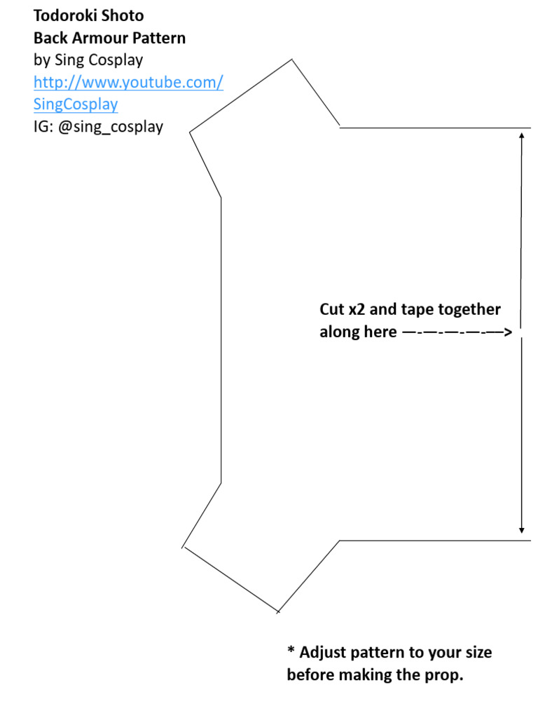 Back Armour Patter Todoroki | PDF