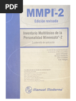 Cuestionario de Personalidad MiniMult | PDF