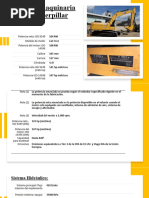 Ficha Técnica de Caterpillar 320D. Excavadora Hidráulica | PDF